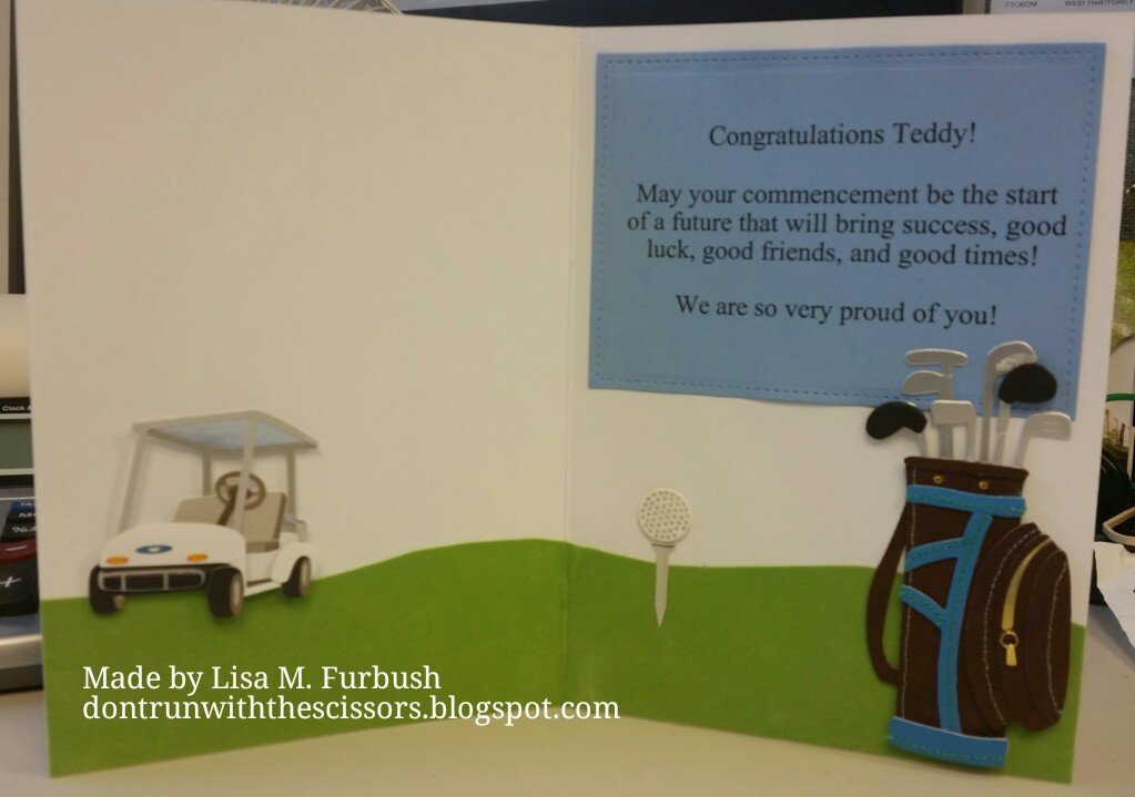 Don't Run with Scissors!: Congratulations Graduate! A golfer!