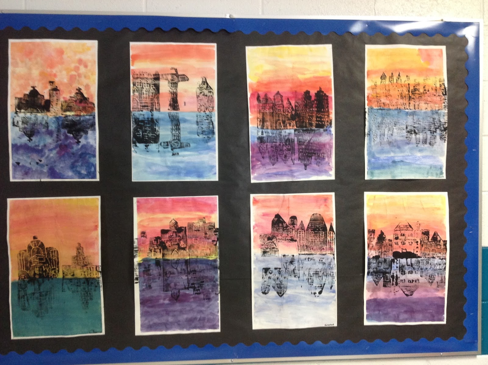 Mrs. Garber's Gallery: Grade 5 Printmaking Project