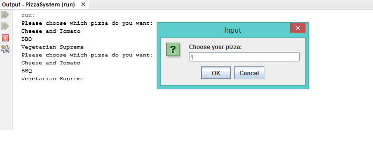 Zoljargal's blog: Java basic project: Pizza ordering system