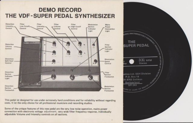 MATRIXSYNTH: VDF Super Pedal Synthesizer Demo Flexi Disc Record