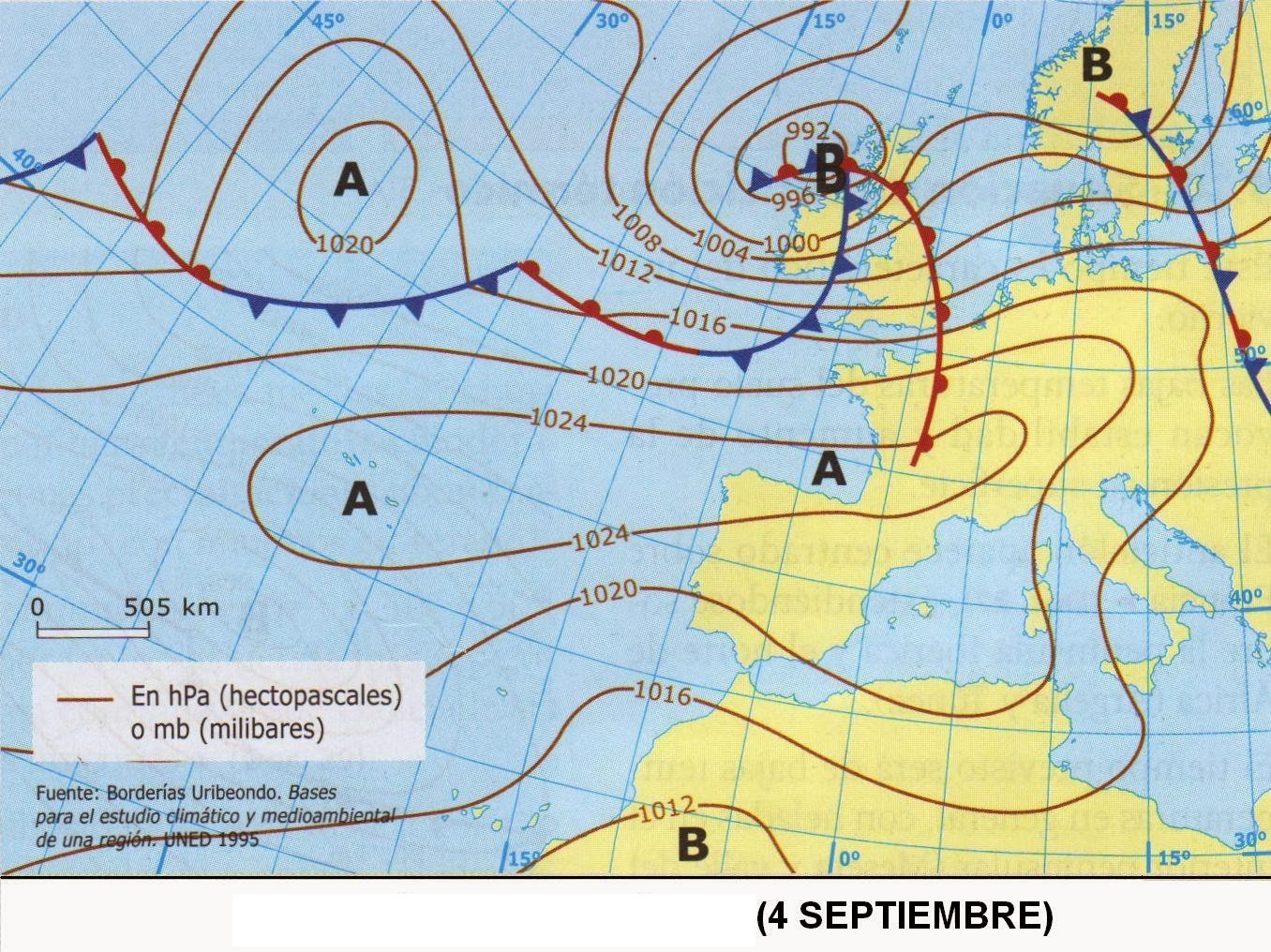 2bacxeo1617: Mapas del tiempo práctica