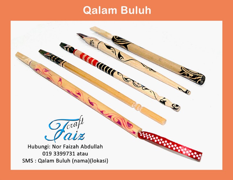 Faiz Craft Calligraphy: Alatan Penulisan Khat : Qalam Buluh 2 Mata