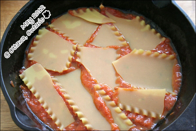 Heavenly Palate: [Round lasagna] The easiest cheese lasagna baked in a ...