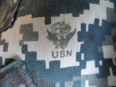 Four Bees: US Navy Digital Camo, Navy Work Uniform, NWU