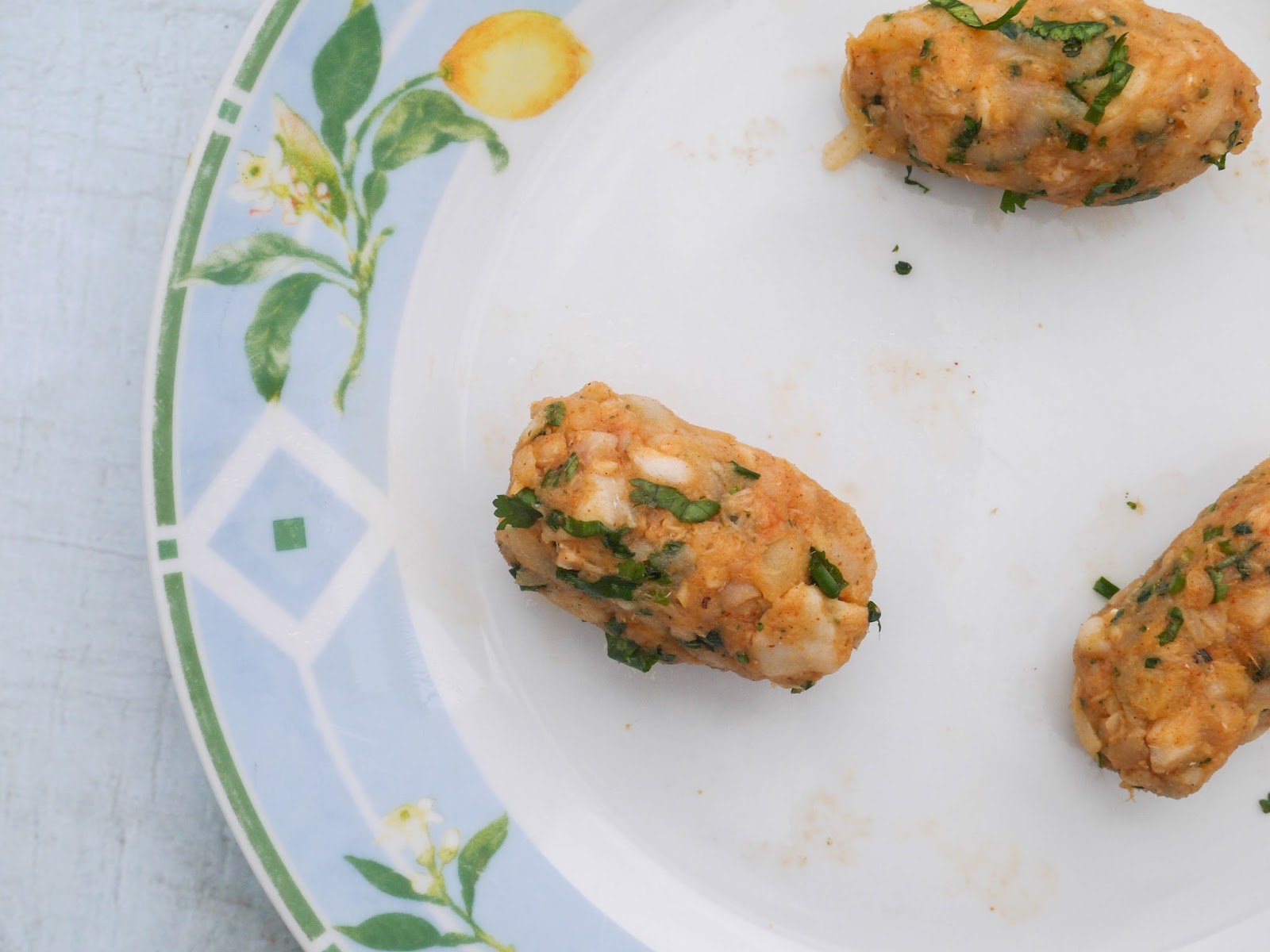 This Muslim Girl Bakes: Fish Croquettes with Herb Sour Cream.