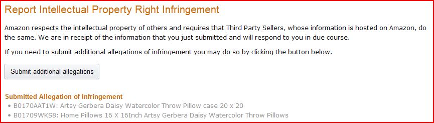 Julie Ann Brady : Blog On: Amazon Not Honoring Copyright Infringement ...