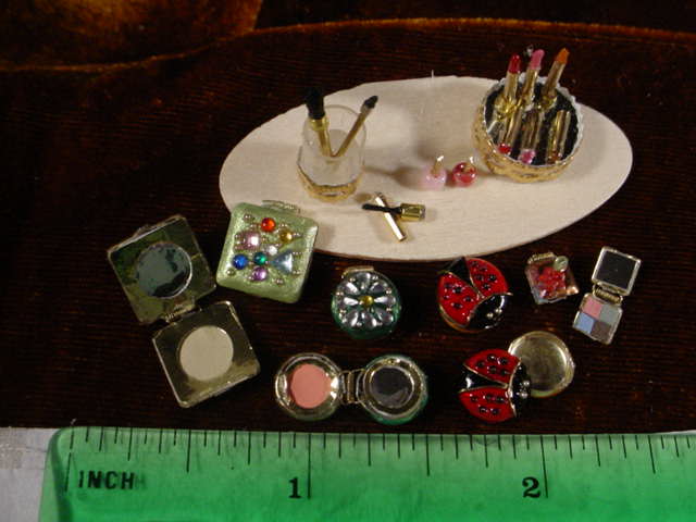 The Little House at Pine Haven: Enameled Vanity Items