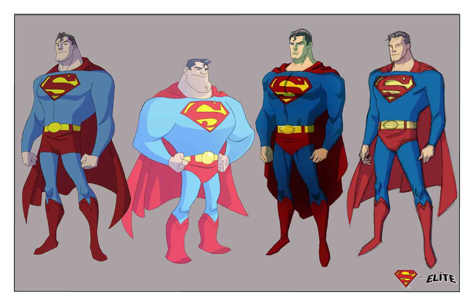 Character Model — Superman Variations By Jon Suzuki Superman Vs