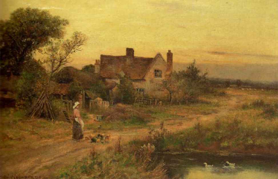 British Art: Ernest Walbourn - A Surrey Farmstead