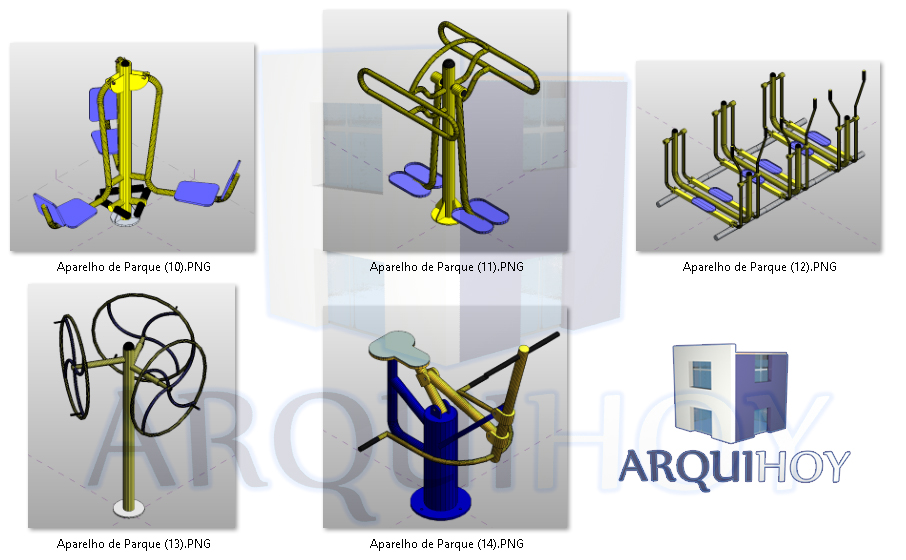 Familia aparatos de ejercicios / Family exercise machines (RFA) C ...