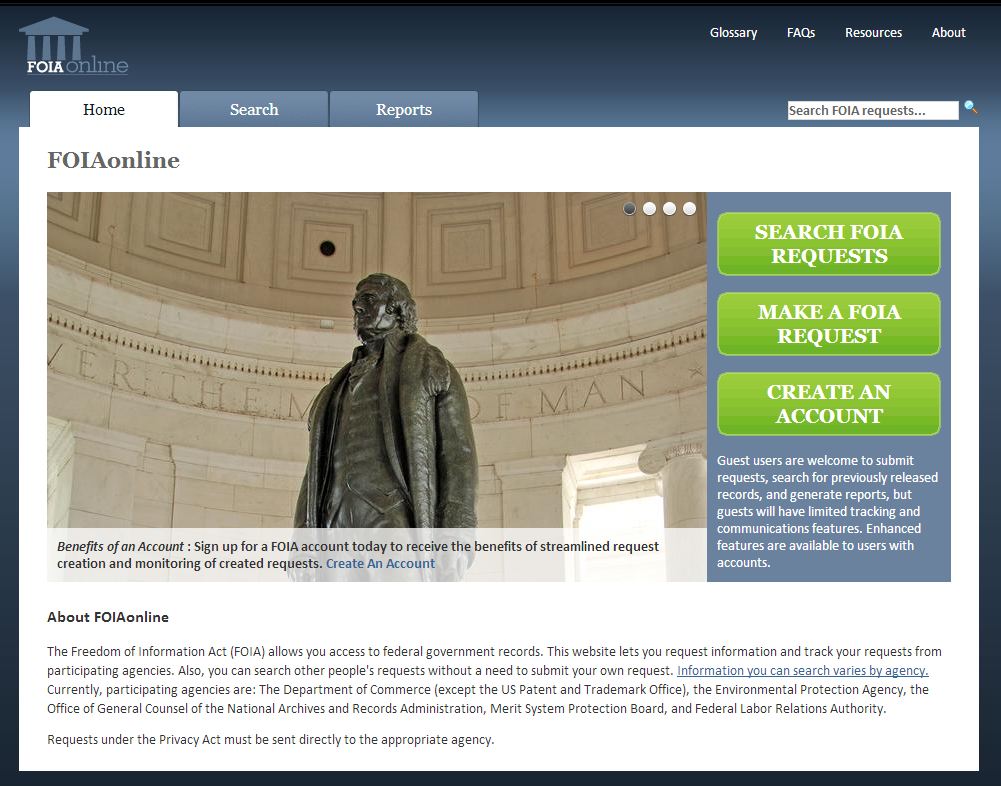 UpFront with NGS: New Freedom of Information Act (FOIA) Portal!