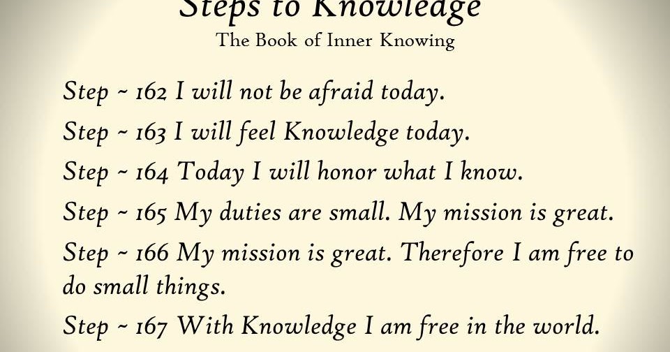 Steps to Knowledge: The Book of Inner Knowing ~ Spiritual Practices ...