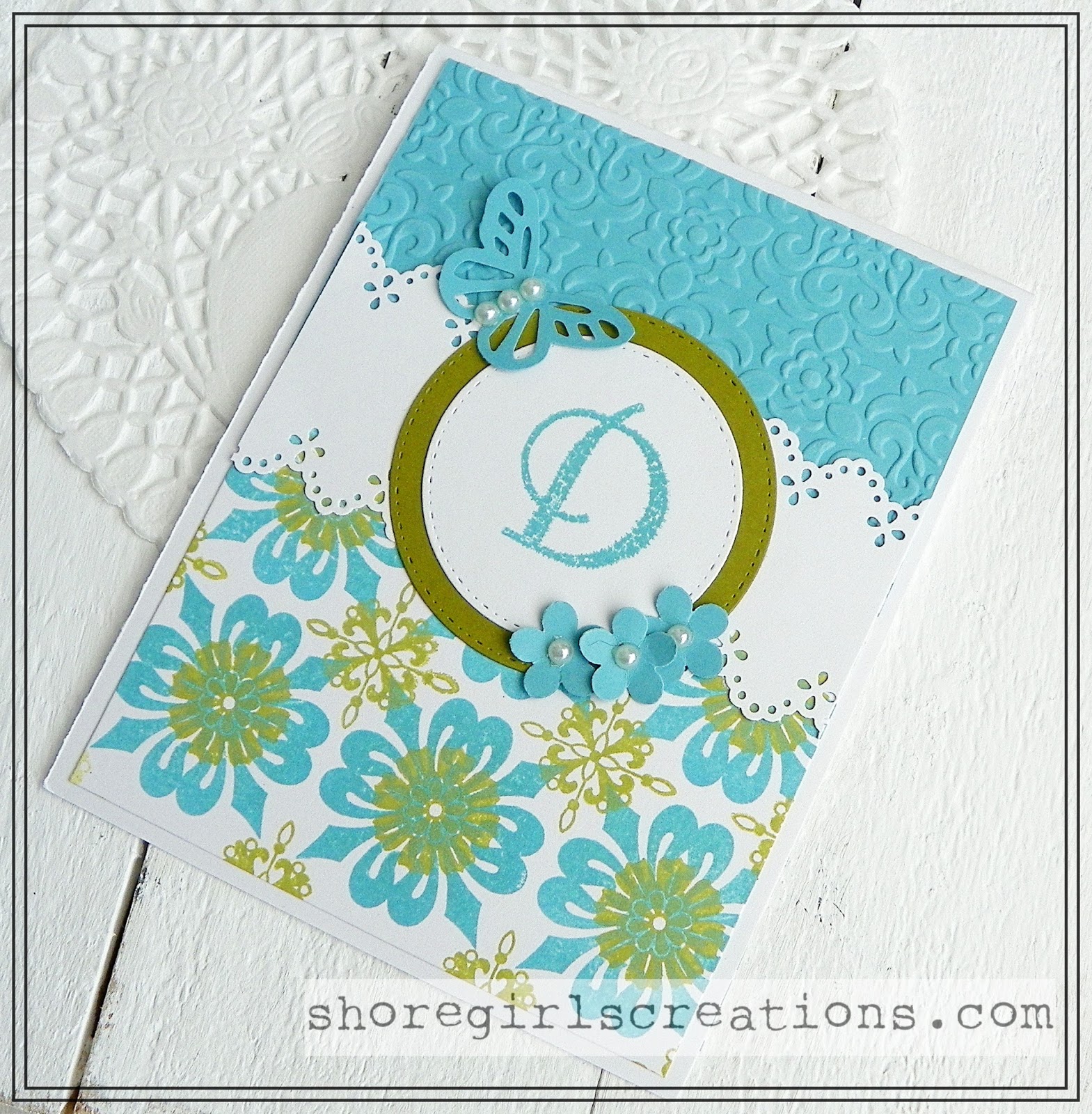 Shoregirl's Creations: Monogram Cards