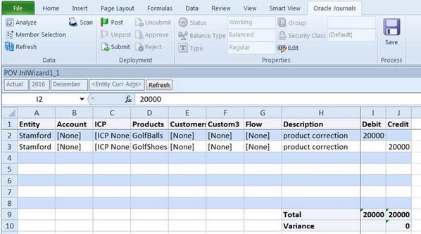 HFM Smartview Journals