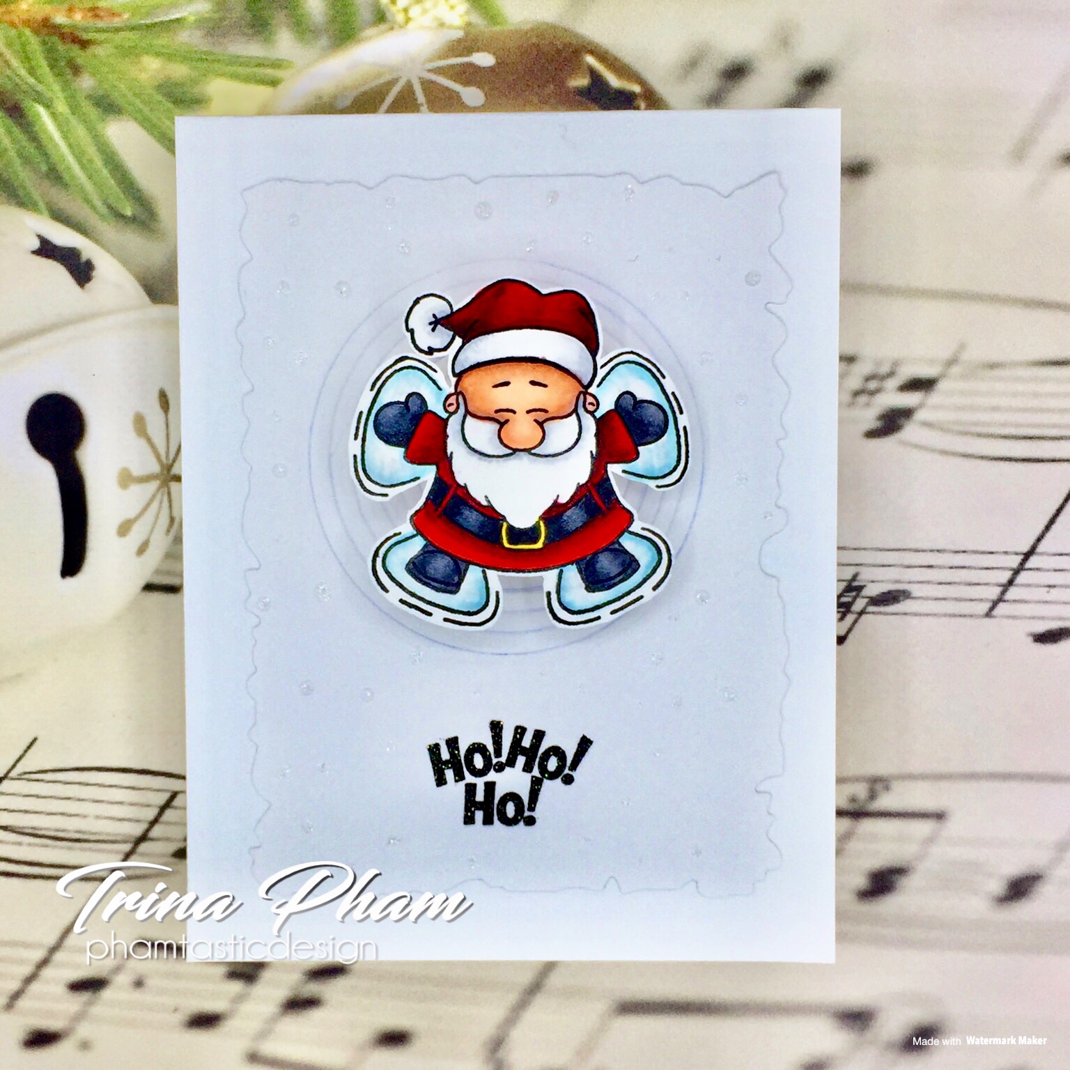 Phamtastic Design: CAS Christmas November Reminder - Santa