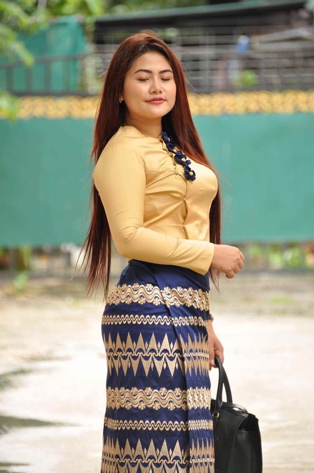 May Pachi In Myanmar Dress Outfit