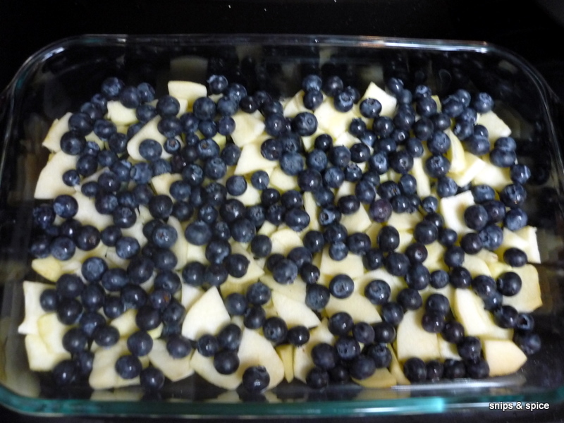 Snips & Spice: Apple-Blueberry Crisp
