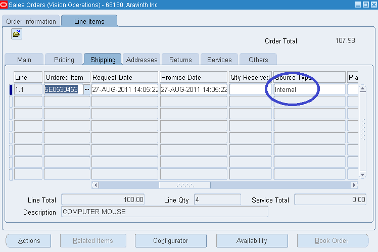 Oracle Applications - Functional: Back to Back (B2B) Order Flow in ...