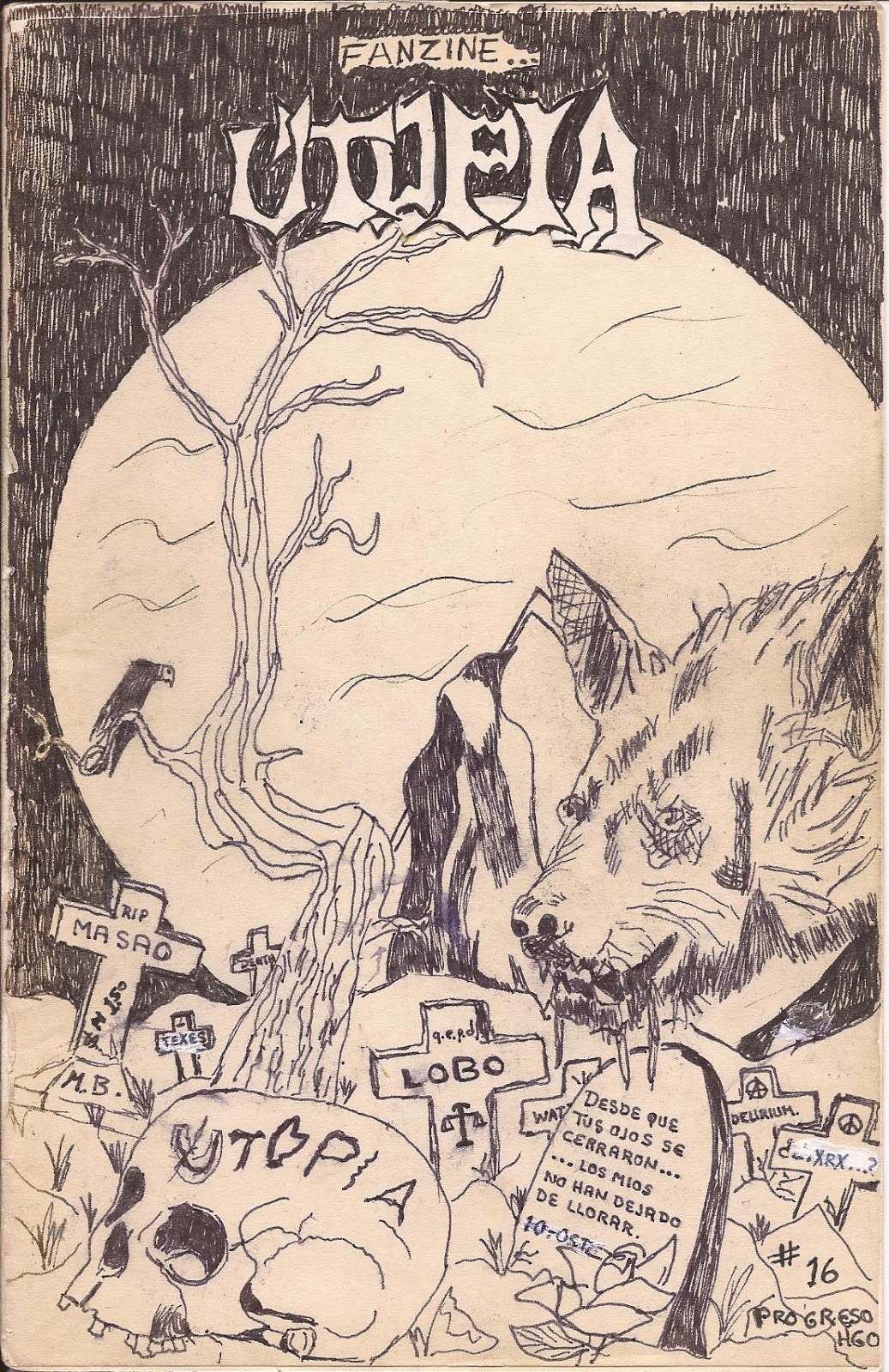 Fanzine Utopia: Portadas de los fanzines