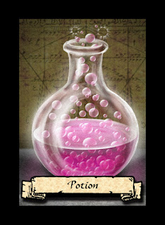 3D Board Games And Miniatures: HeroQuest - Cartes Potions