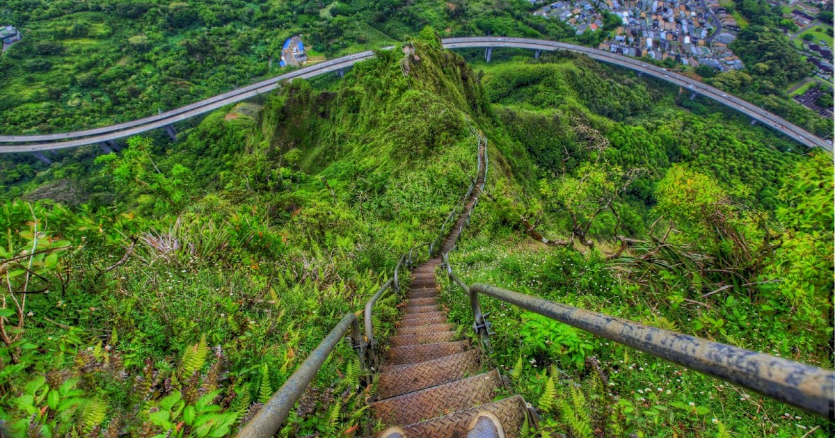 Trippy Places: Who's Down for Some Hiking? - Haiku Stairs
