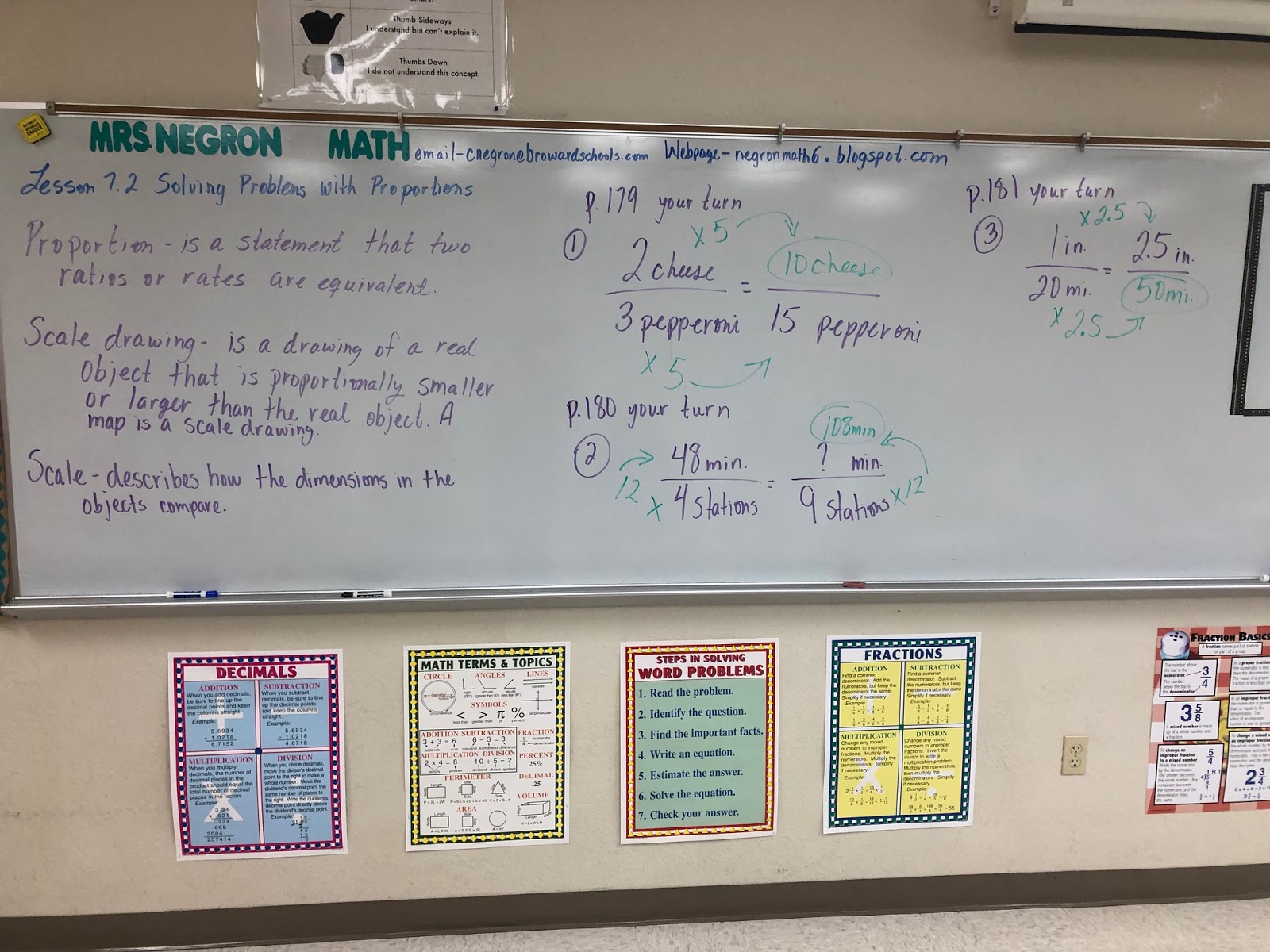 Mrs. Negron 6th Grade Math Class: 2018