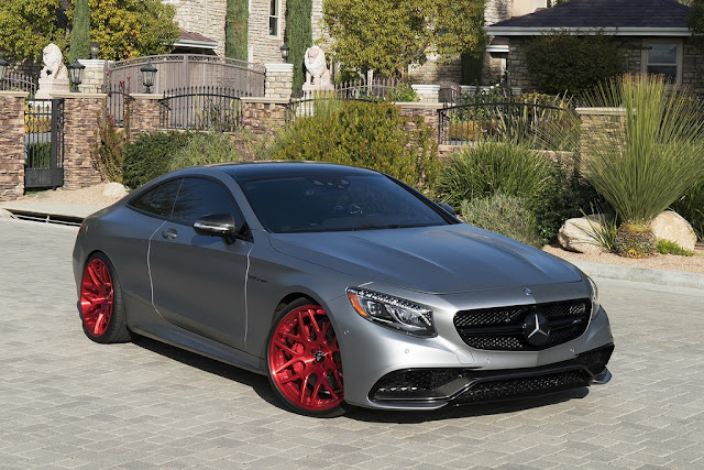 Mercedes-AMG C217 S65 on Candy Red 22" Forgiato S202 Wheels | BENZTUNING