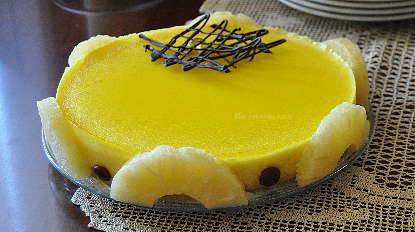 MIS RECETAS. COM: Tarta fría de piña