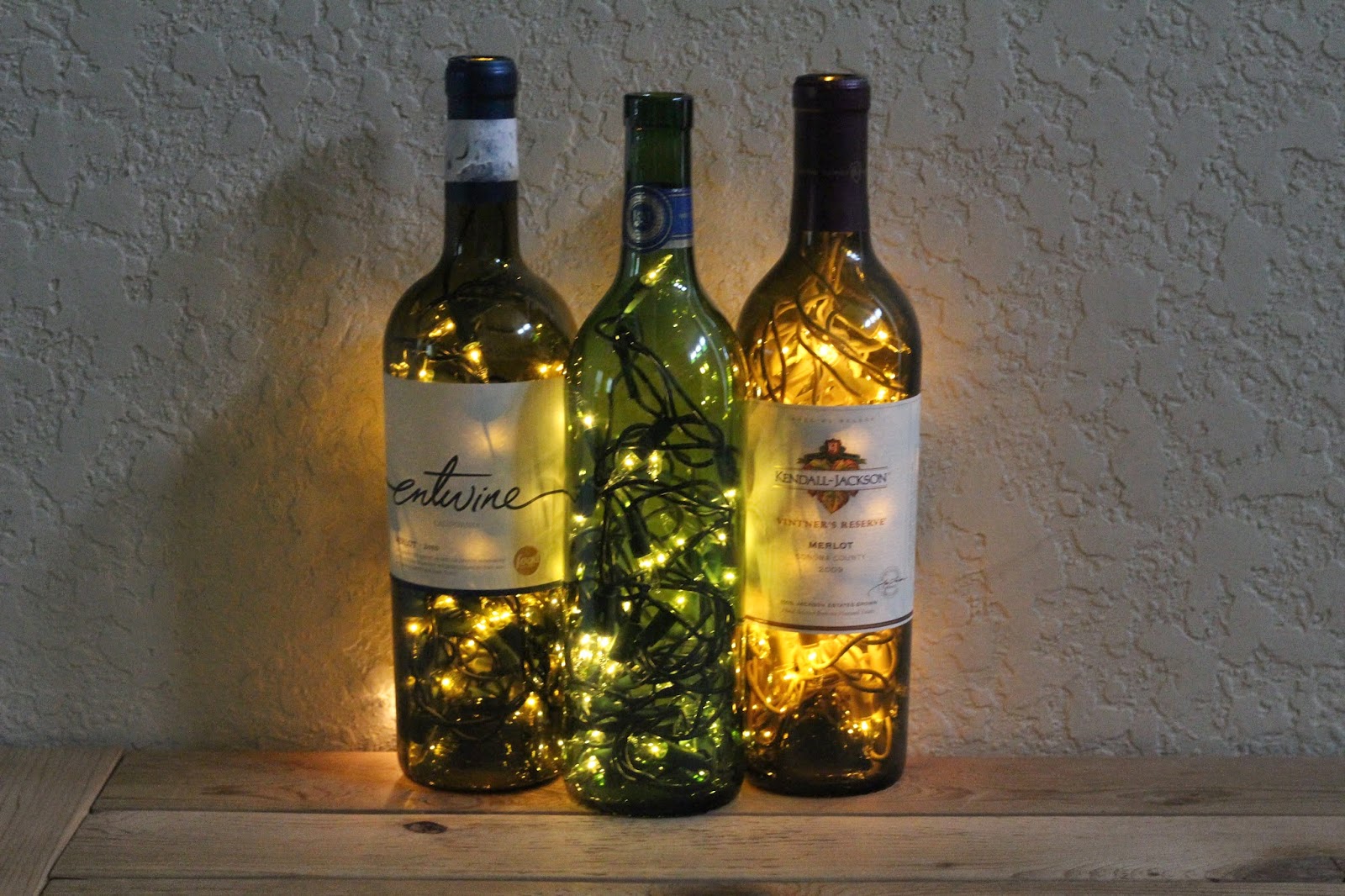 Rustic DIY Projects: How To: Wine Bottle Lights