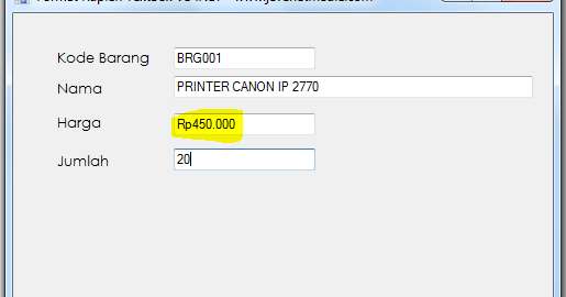 Membuat Format Mata Uang Rupiah Pada Vb .Net - TUTORIAL VB.NET DAN VB 6.0
