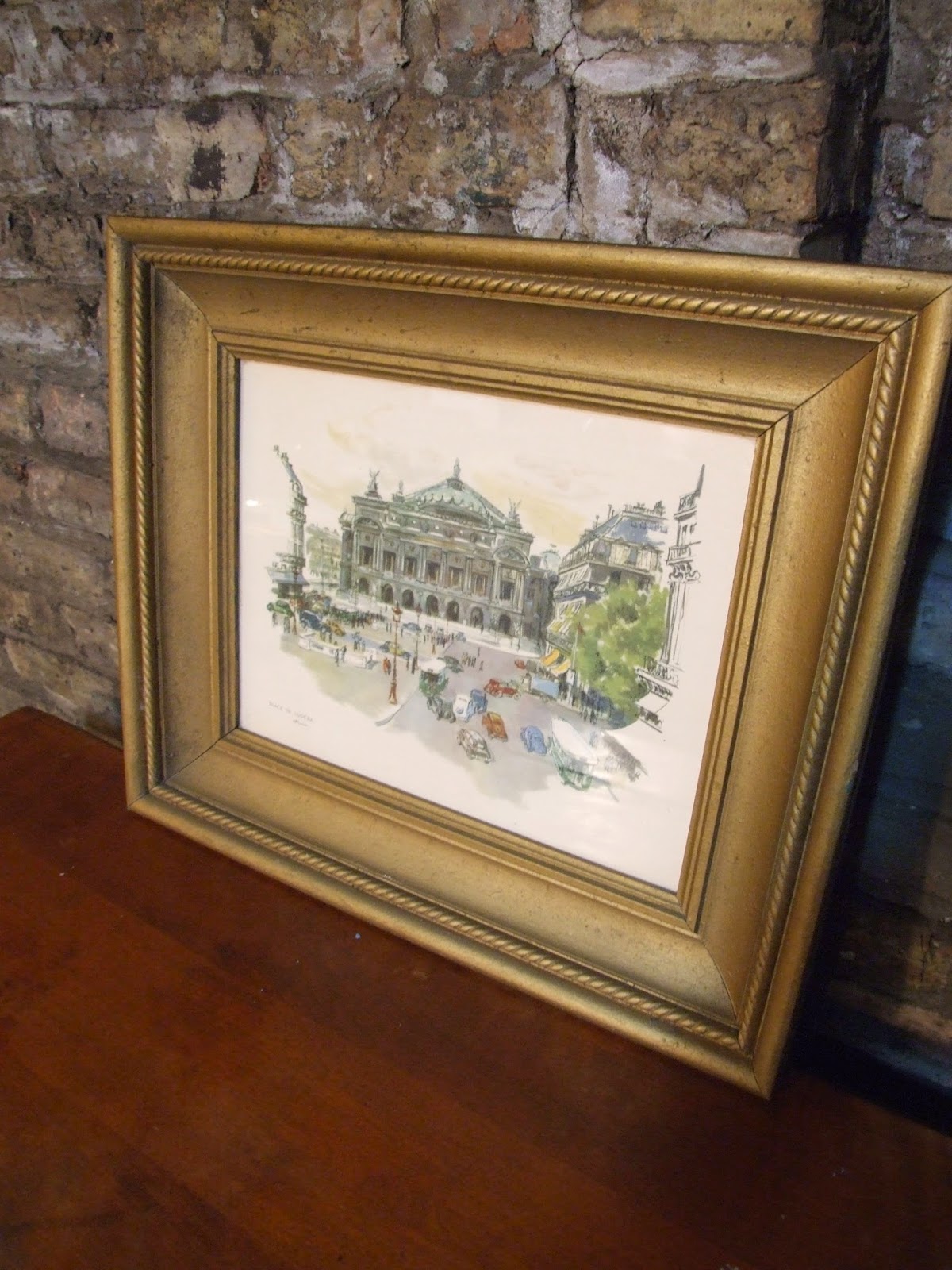 Mid Century Chicago: Donald Art Co. Framed Parisian Print