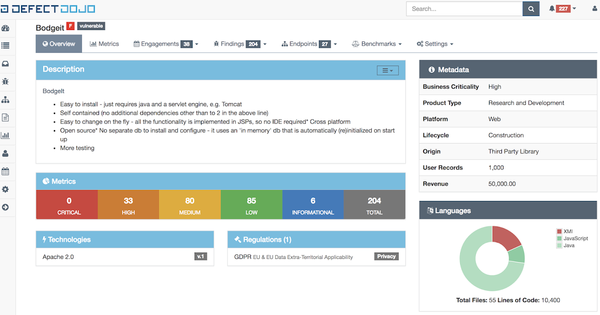 Defectdojo V1.5.4 - Application Vulnerability Correlation In Addition ...