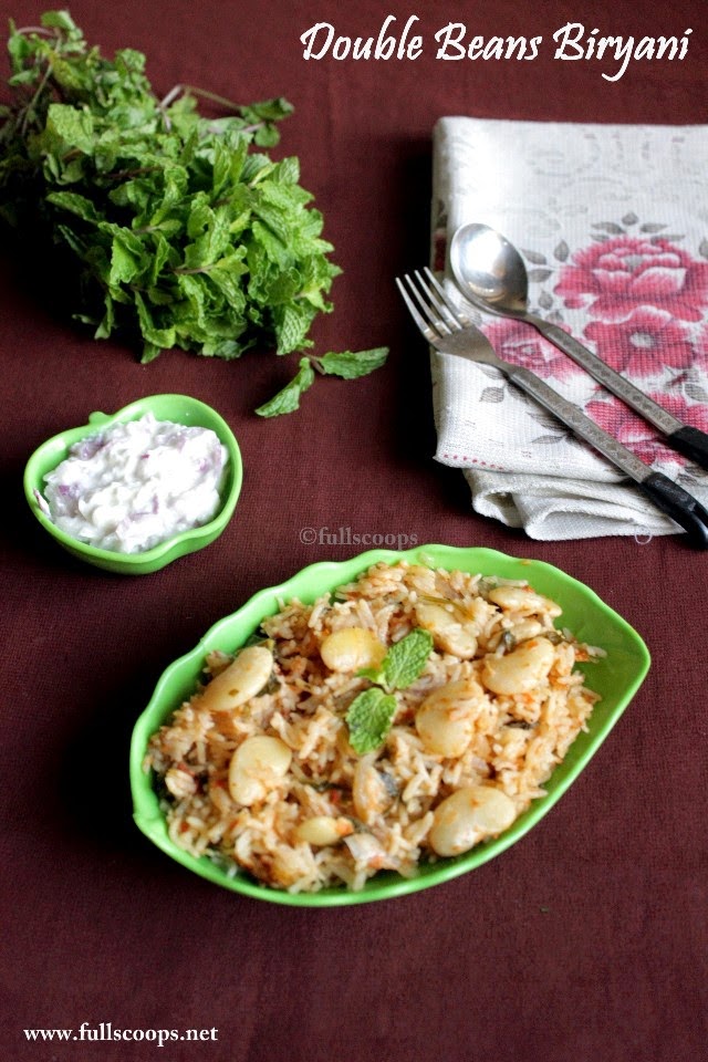 Double Beans Biryani ~ Full Scoops - A food blog with easy,simple ...
