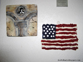 Just Folk Art: American Flag Miniature Rag Rug