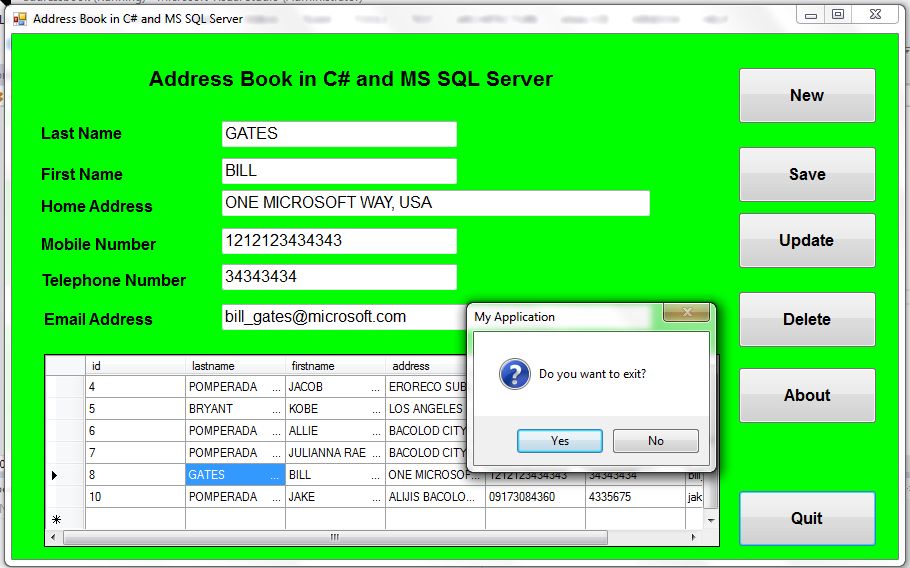 Free Programming Source Codes And Computer Programming Tutorials Address Book In C And