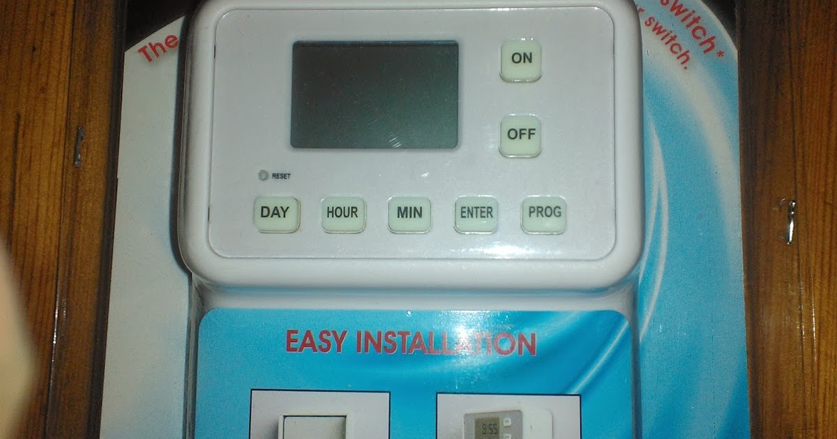 Easy to install digital light switch timer