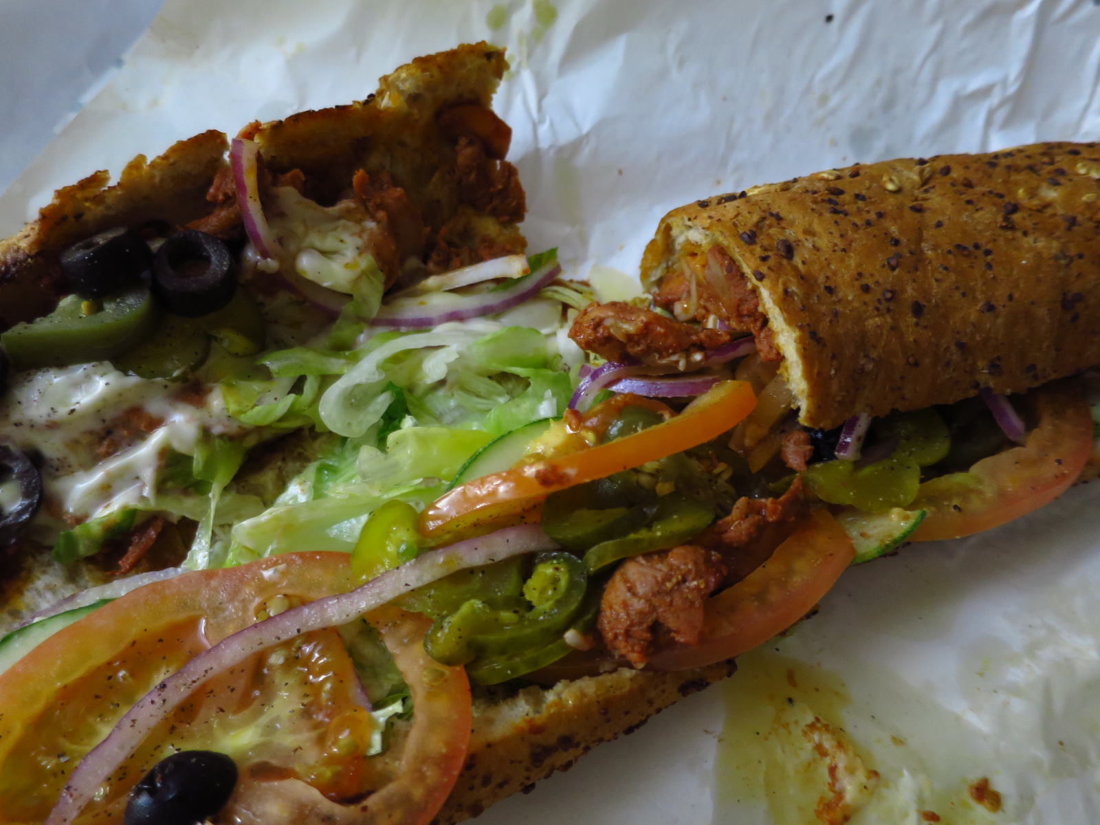 Small Potatoes Make The Steak Look Bigger: Tandoori chicken in the Subway