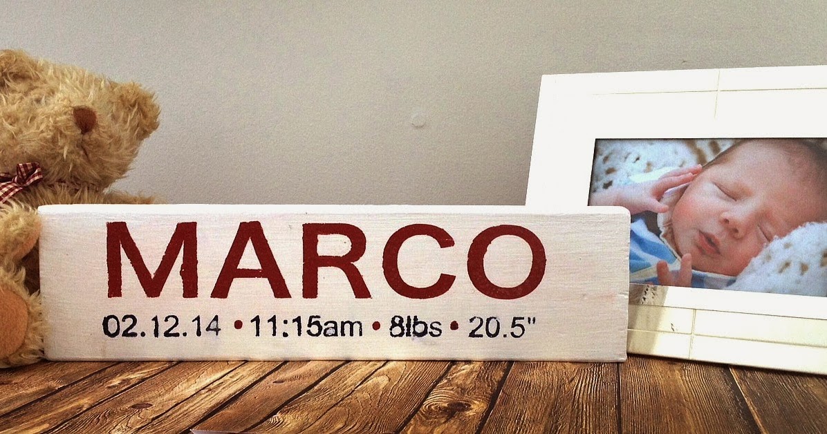 Two It Yourself: DIY Wood Baby Name Sign