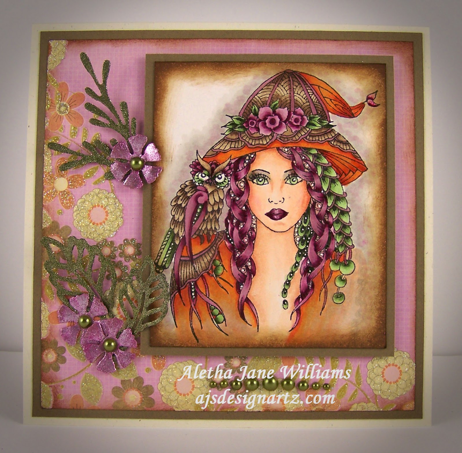 Sweet Pea Stamps: Spring Witch by Norma Burnell