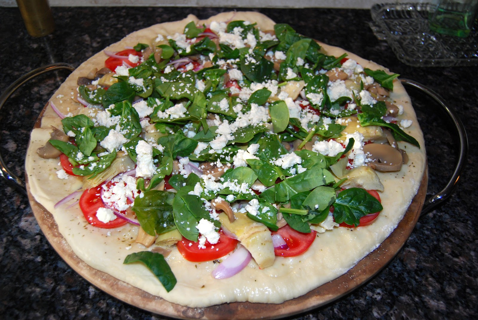 Greek Fusion Cuisine: Greek Style Veggie Pizza