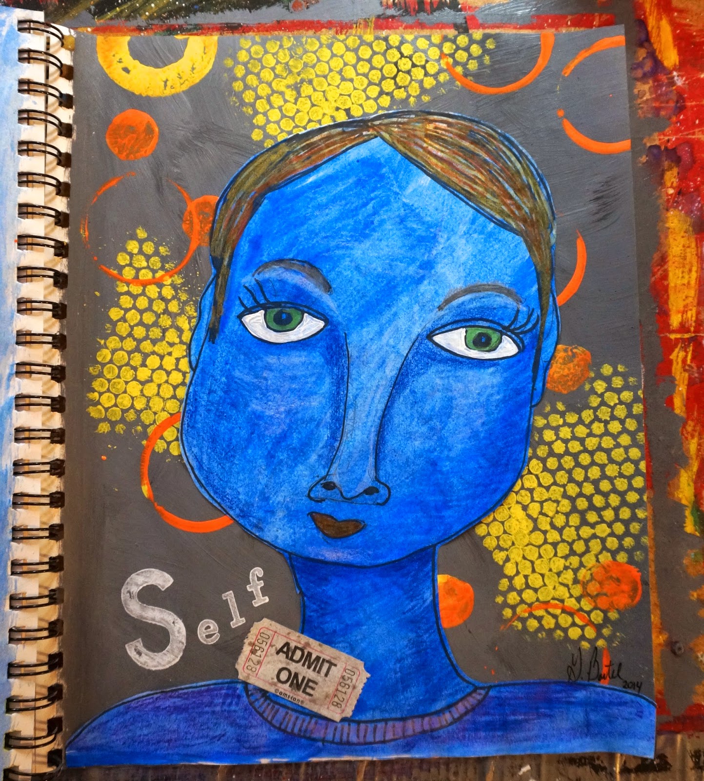 that artist woman: Self Portraits and Art Journal Page