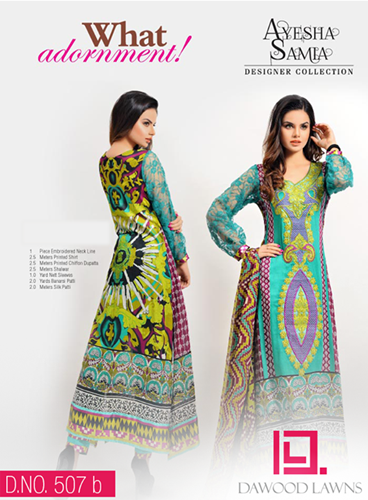 Dawood Ayesha Samia Embroidered Lawn Vol.1 | Dawood Designer Collection ...