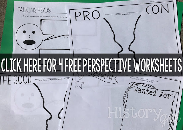 10 Activities for Teaching Historical Perspective - History Gal