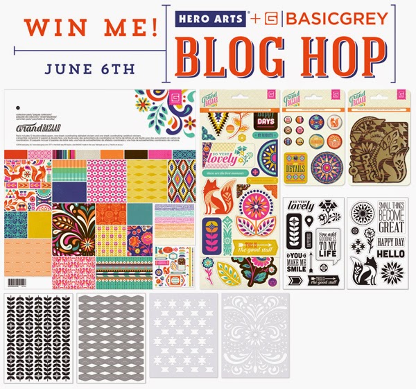 kr creations: Hero Arts + BasicGrey Grand Bazaar Blog Hop