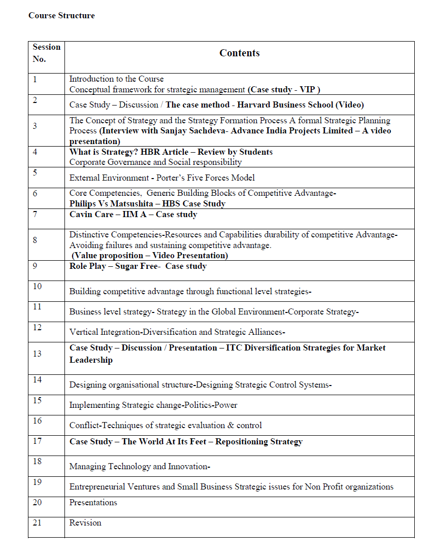 Strategic Management Course Outline strategic-management-course-outline