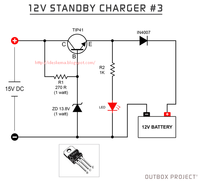 Skema Rangkaian Charger Battery 12 volt Standby | Gambar Rangkaian ...