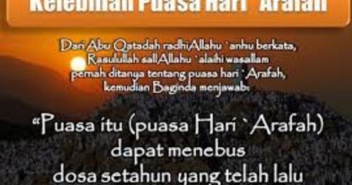 Bacaan Niat Puasa Arafah Dan Tarwiyah 2017 Lengkap Bahasa Arab Latin