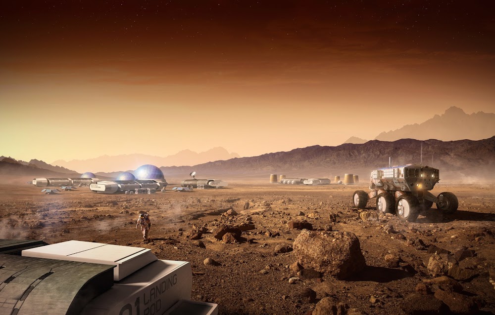 Mars base by Carles Marsal | human Mars