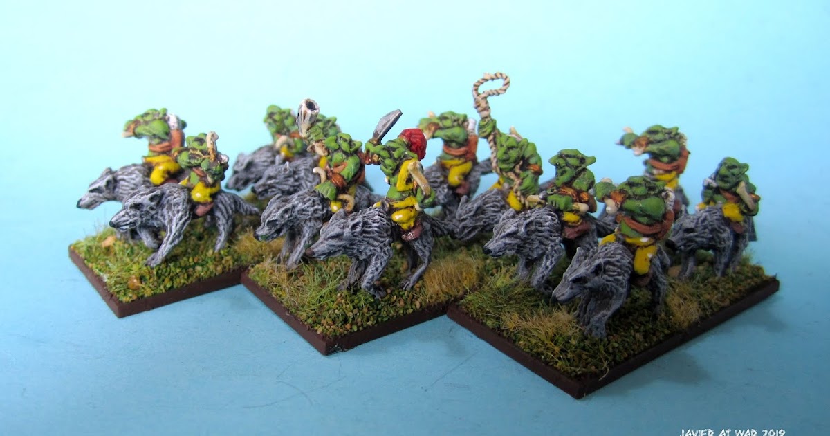 Javier at war: Warmaster Goblin wolf riders