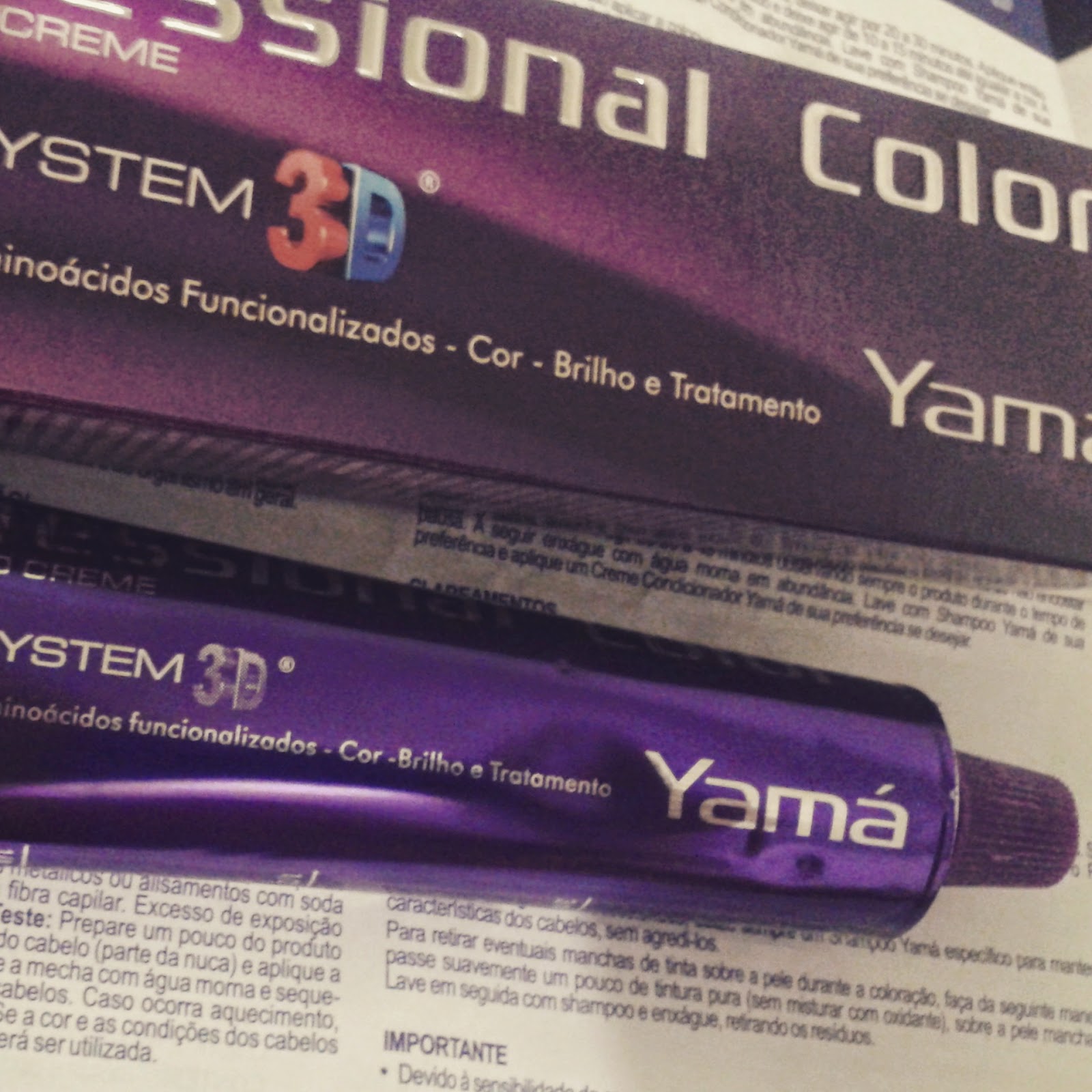 Gi Beleza: Resenha da coloração Yamá 3D Color System Preto Azulado